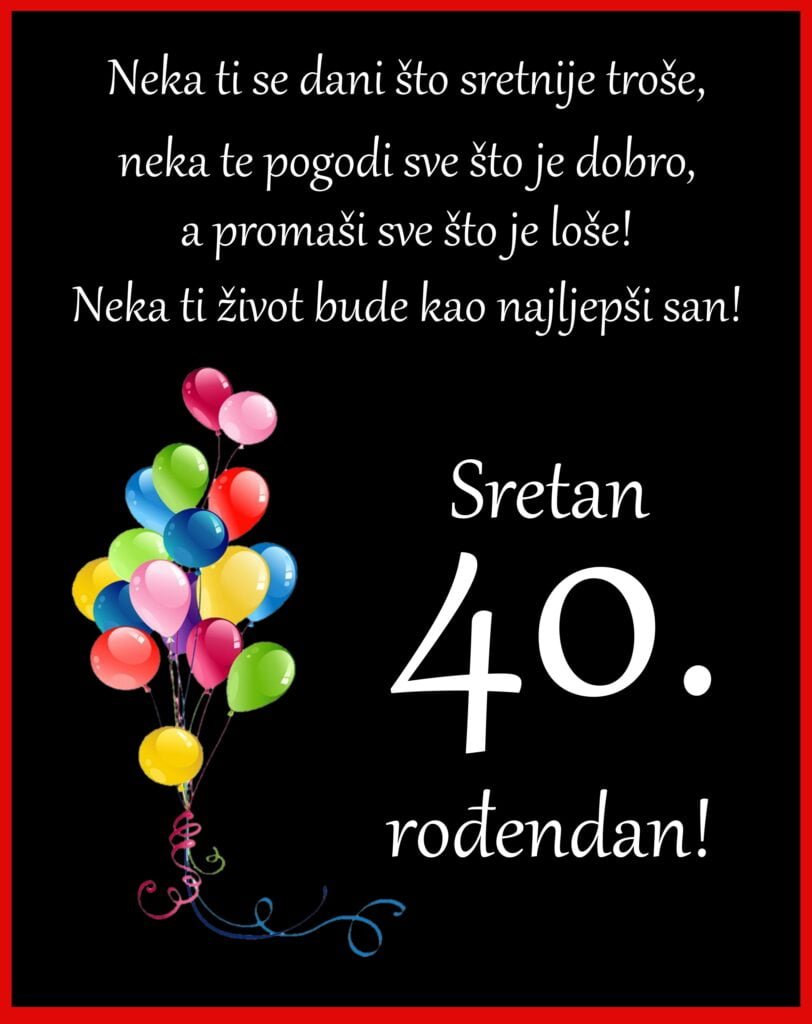 Sretan rođendan - 40. - Donum